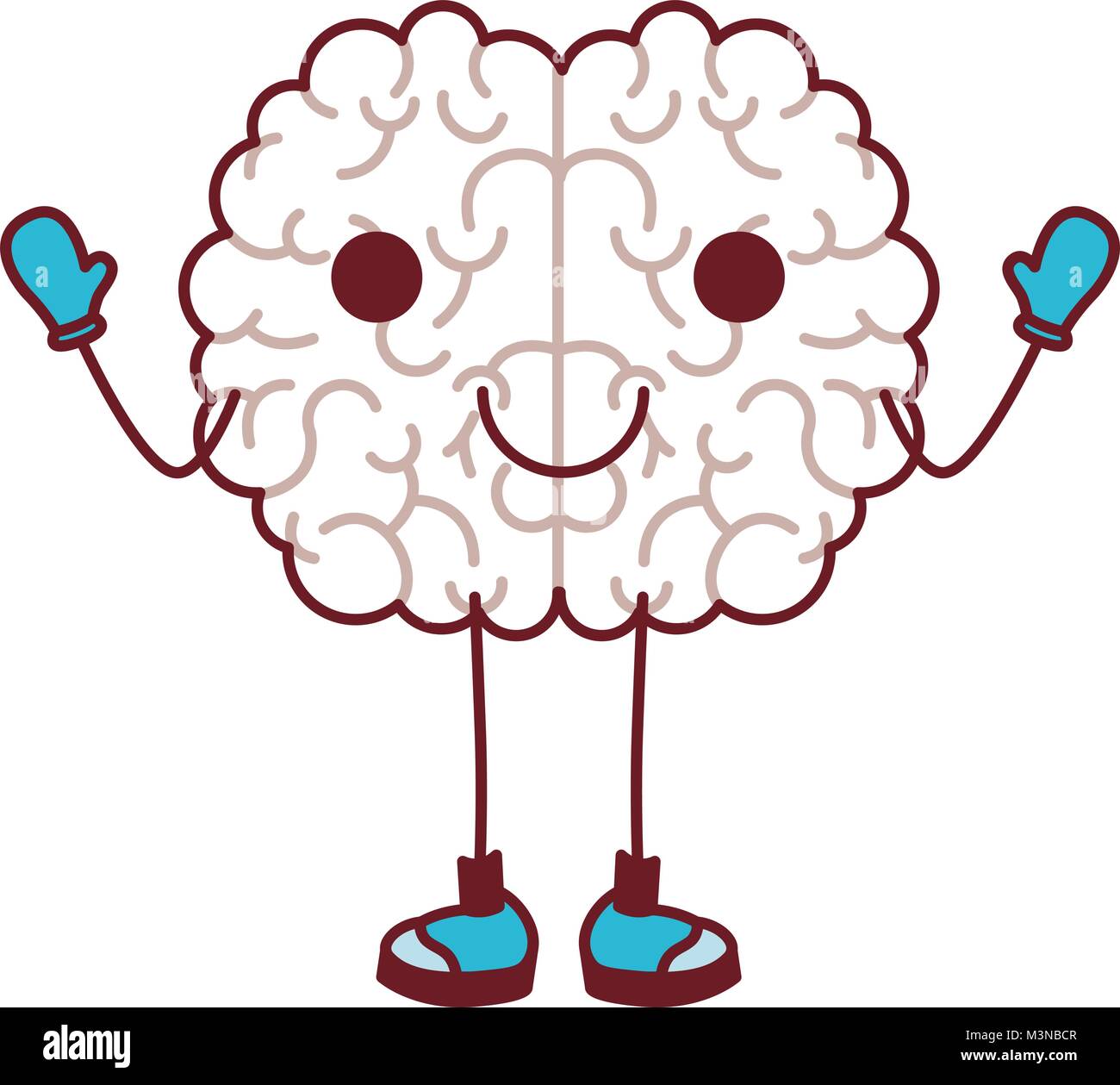 comic brain kawaii character Stock Vector Image & Art - Alamy
