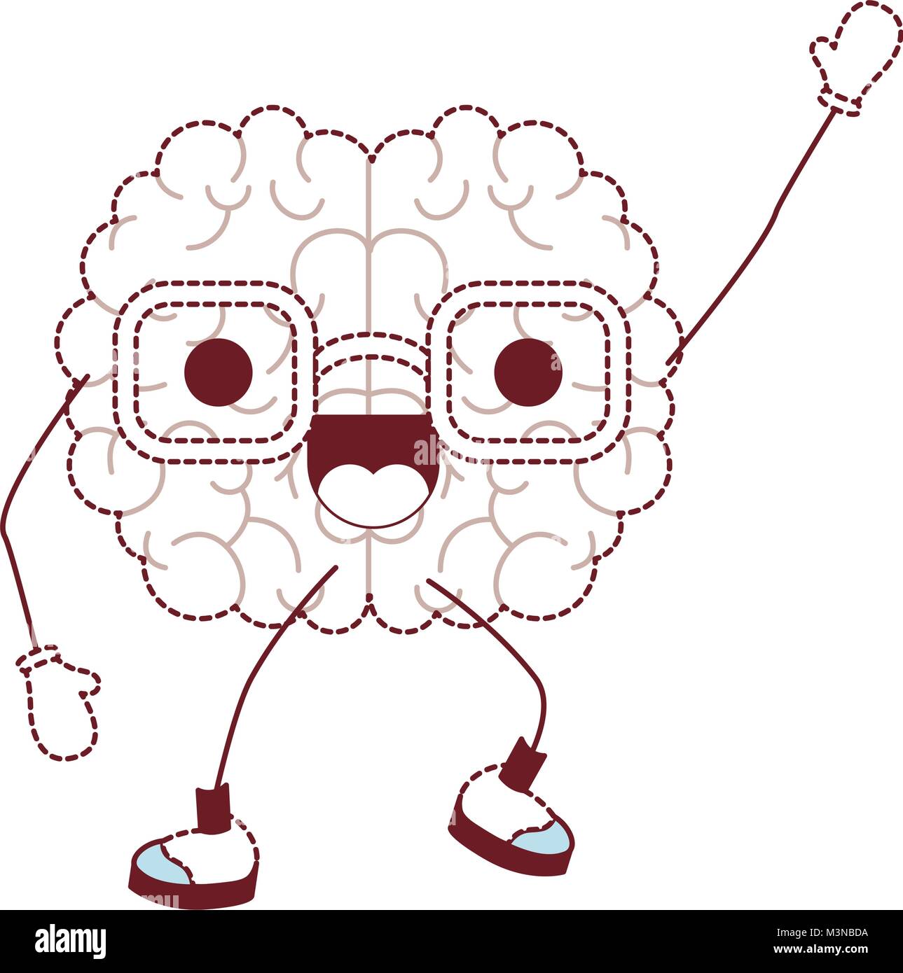 comic brain kawaii character Stock Vector Image & Art - Alamy