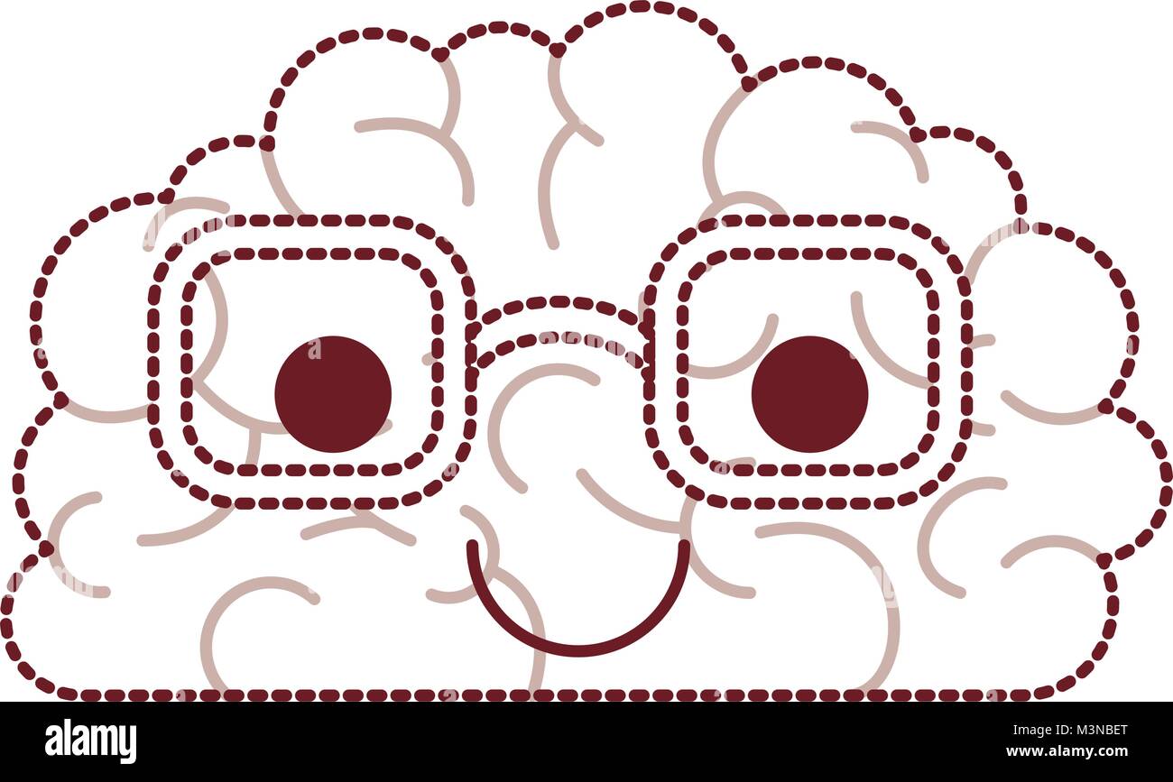 comic brain kawaii character Stock Vector Image & Art - Alamy