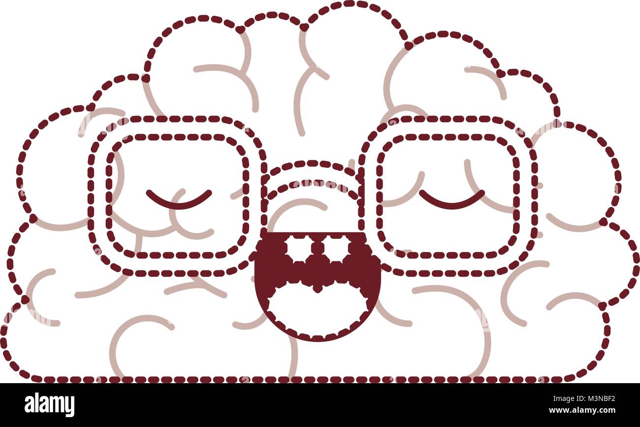 comic brain kawaii character Stock Vector Image & Art - Alamy