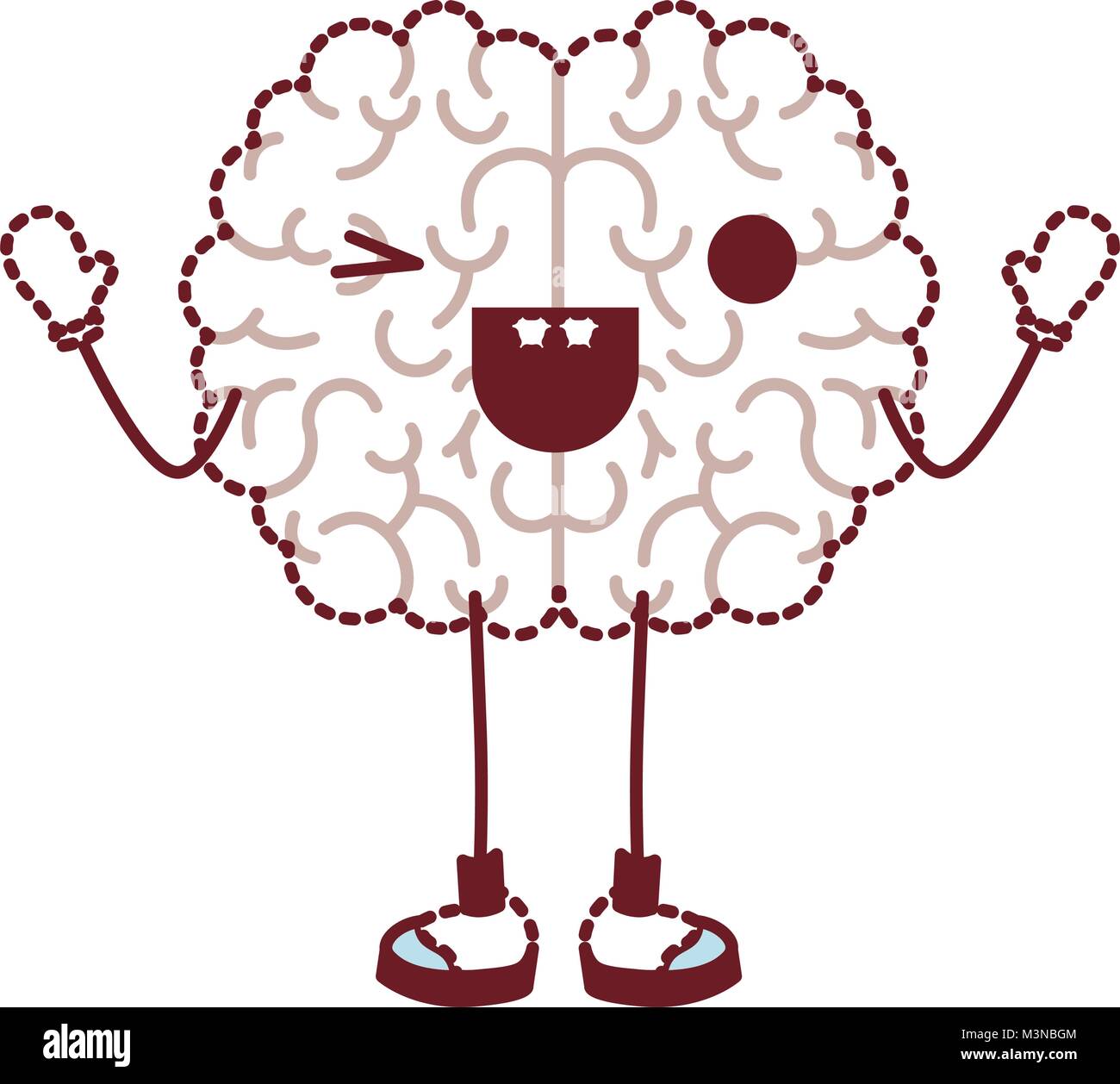 comic brain kawaii character Stock Vector Image & Art - Alamy