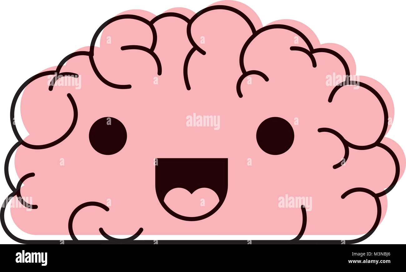 comic brain kawaii character Stock Vector Image & Art - Alamy