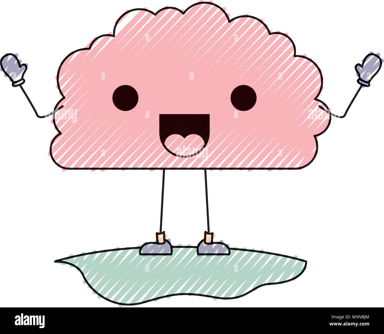 comic brain kawaii character Stock Vector Image & Art - Alamy
