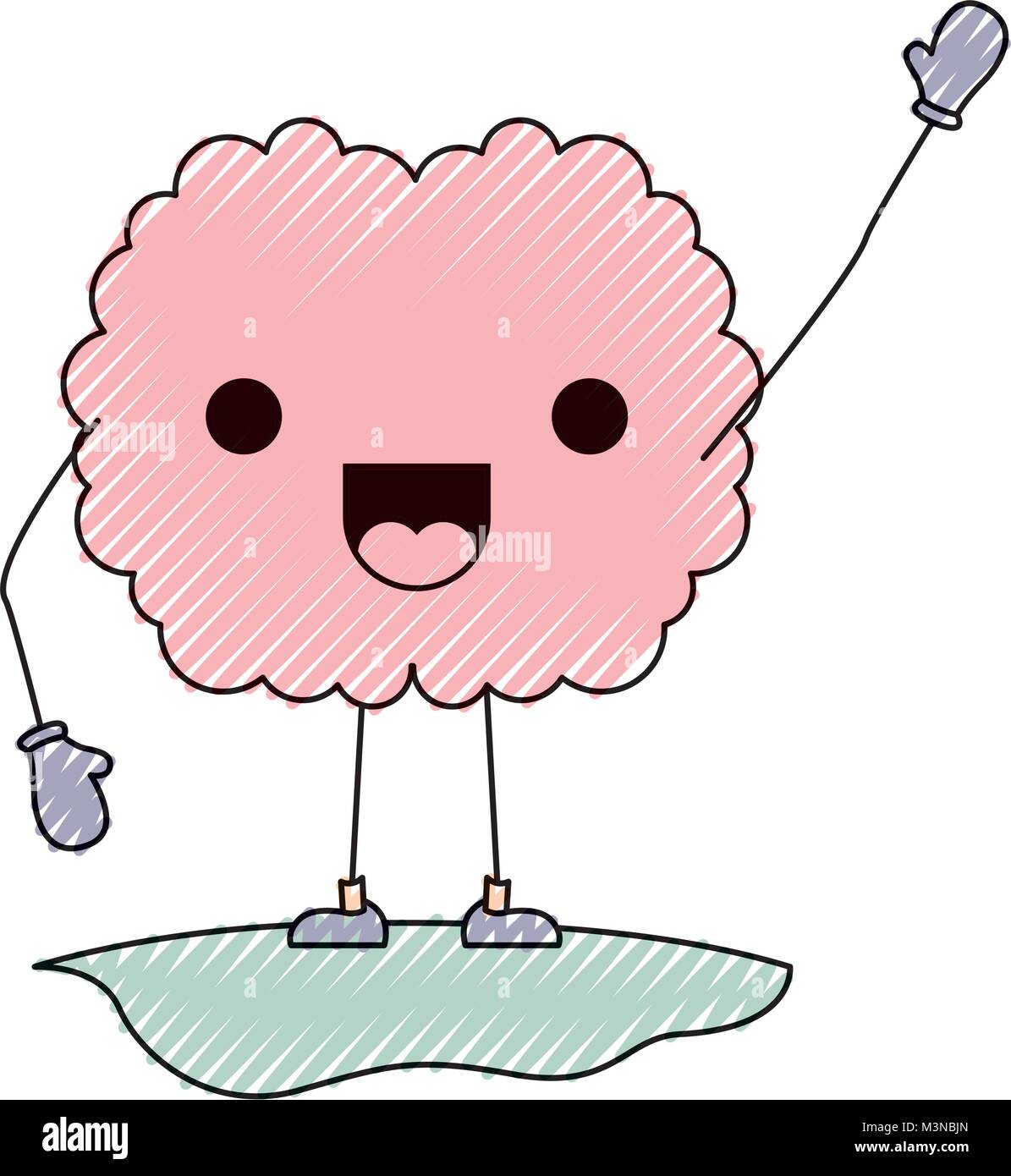 comic brain kawaii character Stock Vector Image & Art - Alamy