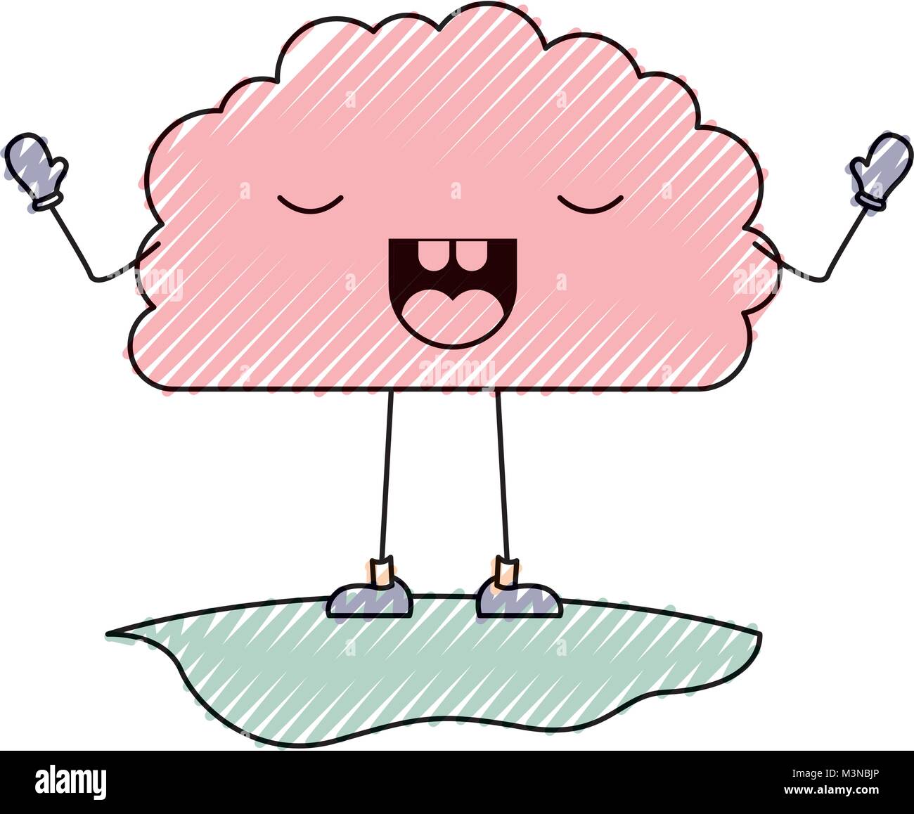 comic brain kawaii character Stock Vector Image & Art - Alamy