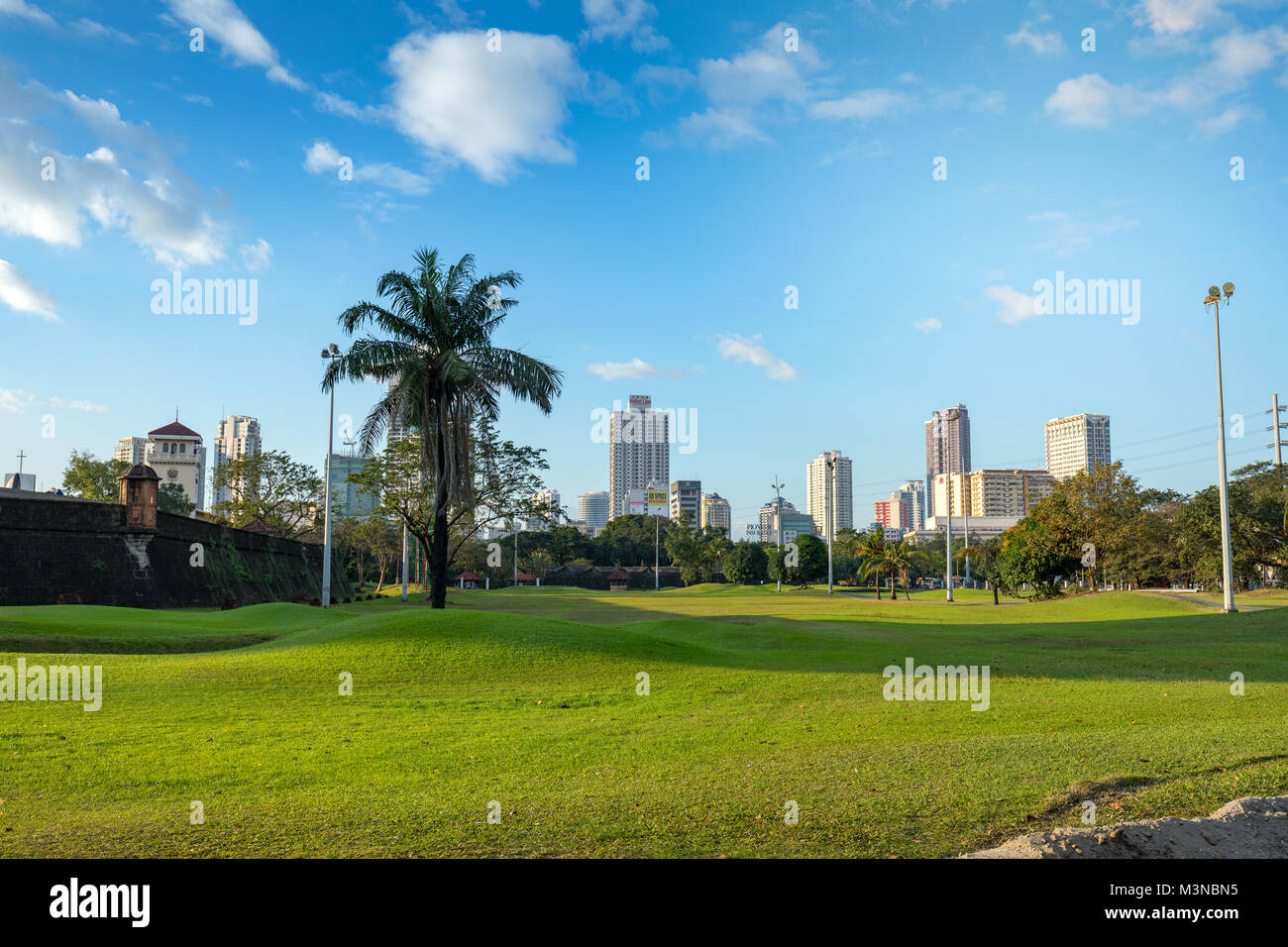 Manila, Philippines - Feb 4, 2018 : Part of the Intramuros Golf Club in ...
