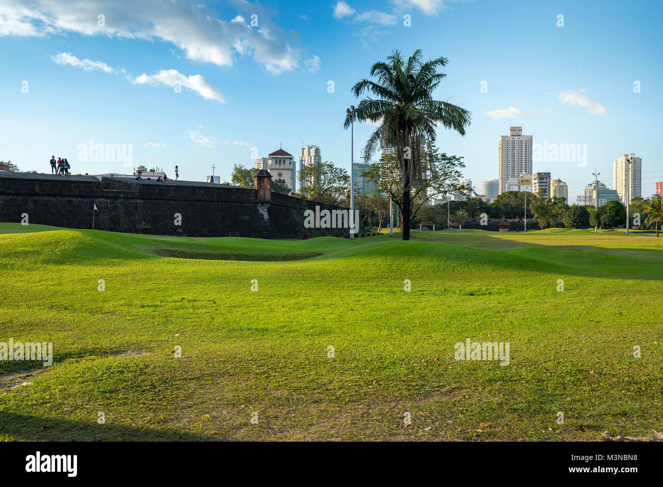 Manila, Philippines - Feb 4, 2018 : Part of the Intramuros Golf Club in ...