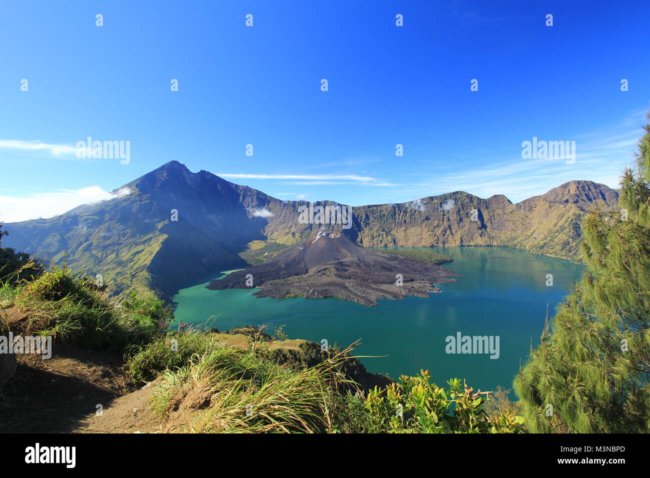 Mount Rinjani is a mountain located on Lombok Island, West Nusa ...