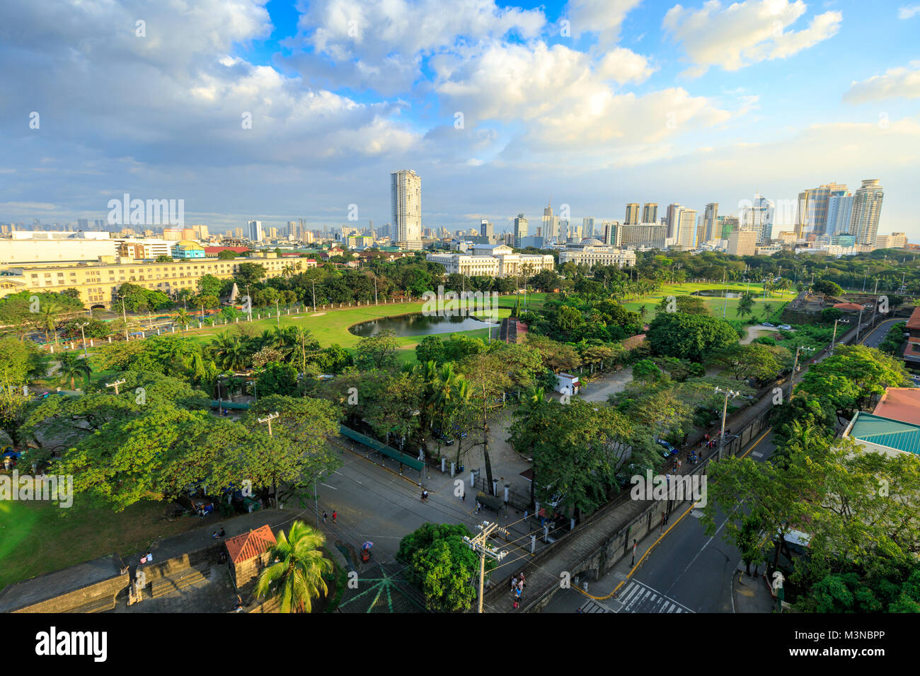 Manila, Philippines - Feb 4, 2018 : Manila city skyline in Philippines ...