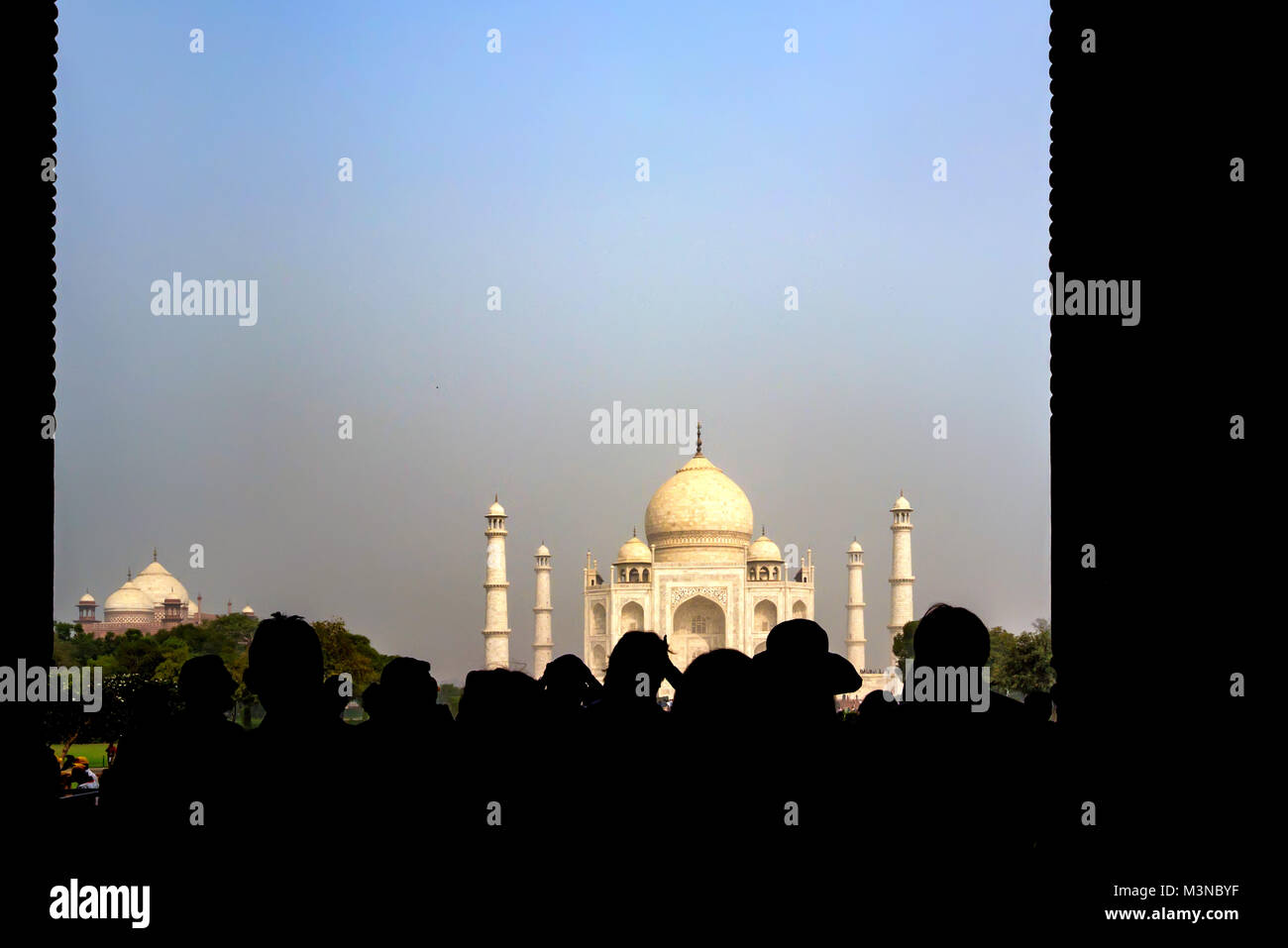 Taj Mahal scenic view in Agra, India Stock Photo - Alamy