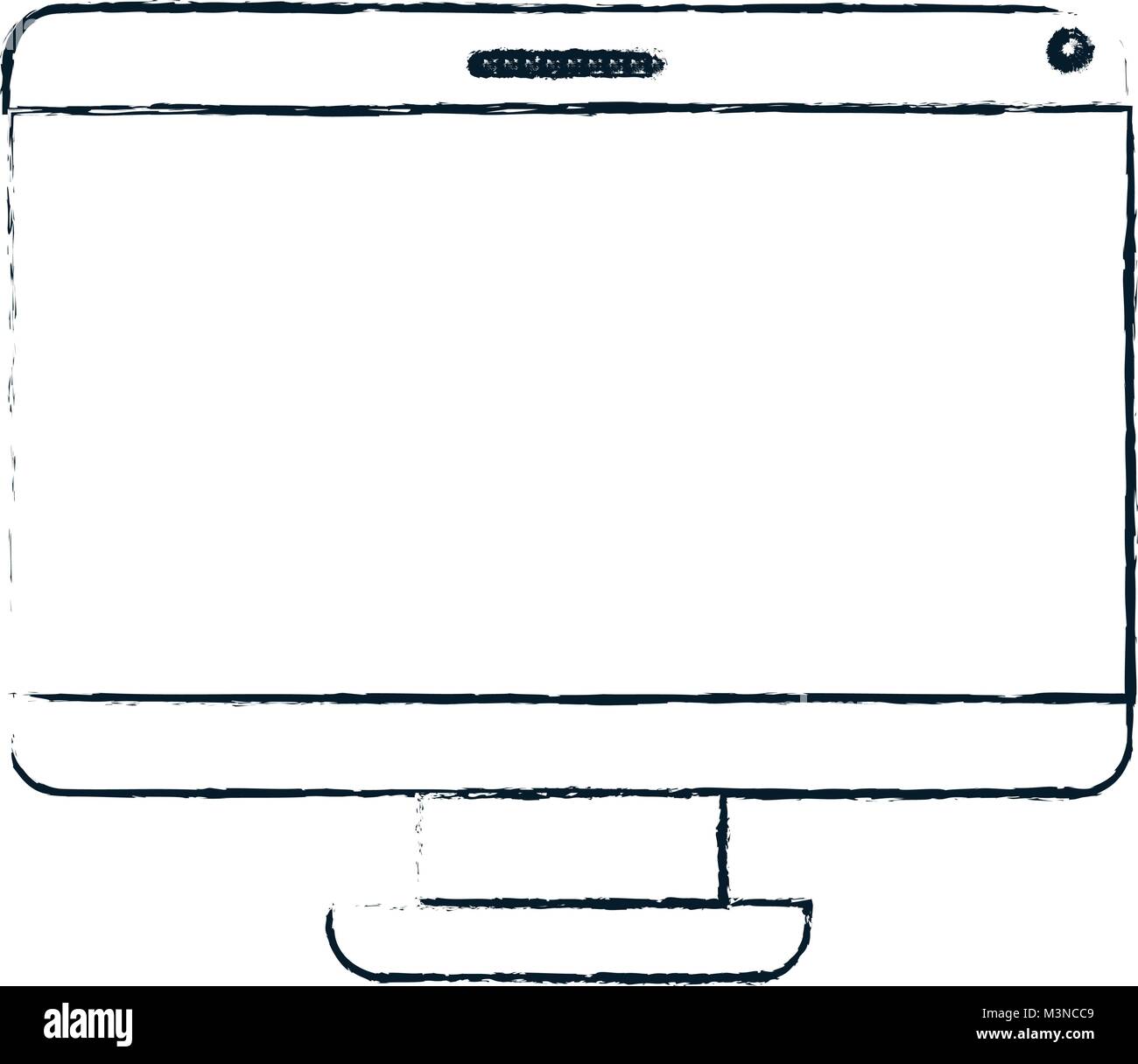 monitor computer isolated icon Stock Vector Image & Art - Alamy