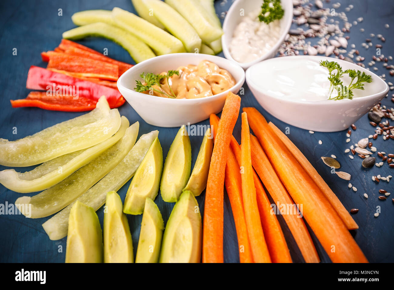 Vegetable sticks dip hi-res stock photography and images - Alamy