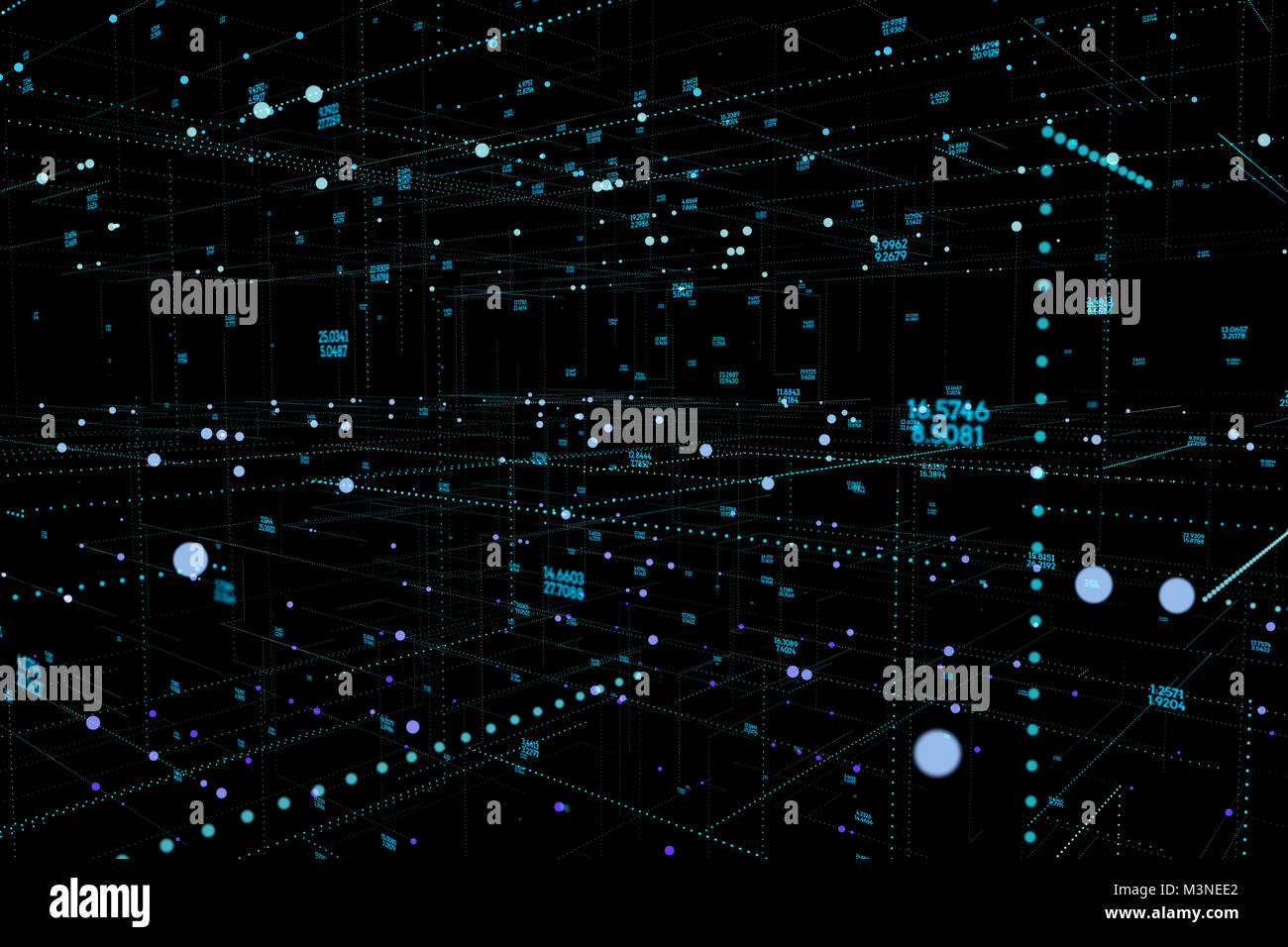 Point flow pattern. Data technology abstract futuristic. 3d ...