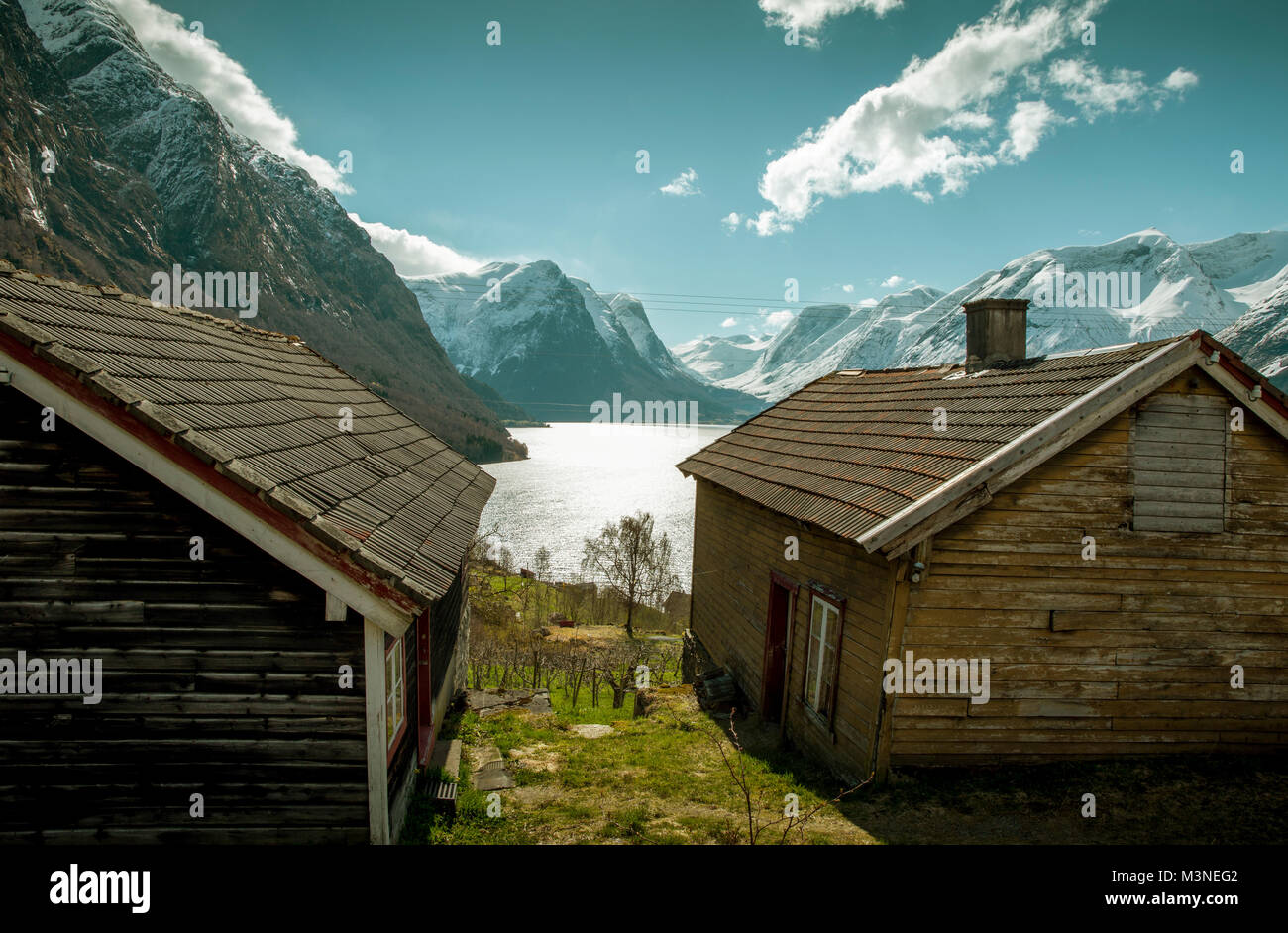 Idyllic landscape in Norway Stock Photo - Alamy