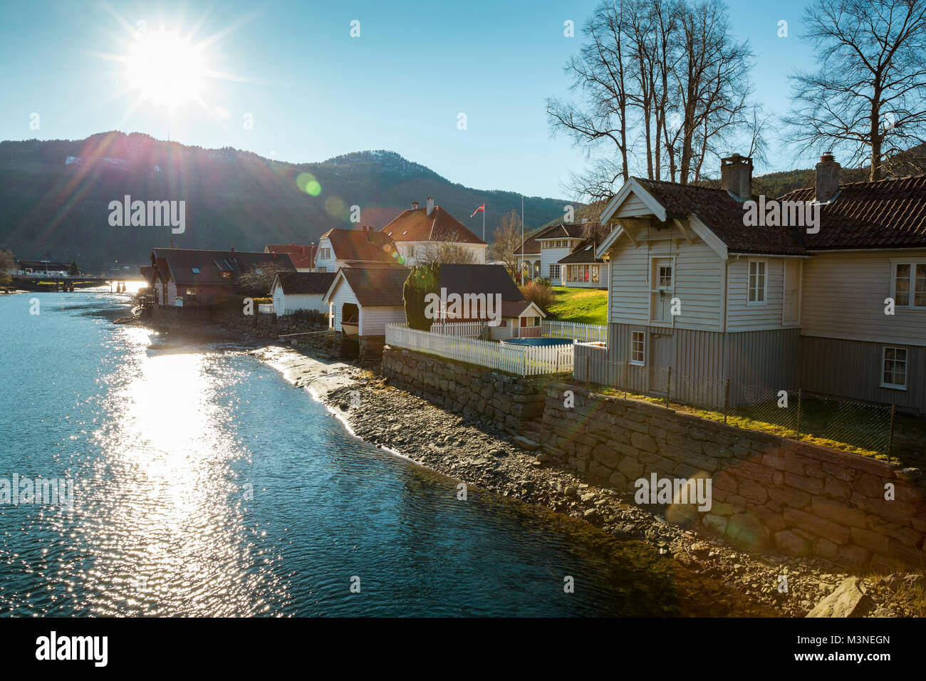 Stryn town in Norway Stock Photo - Alamy