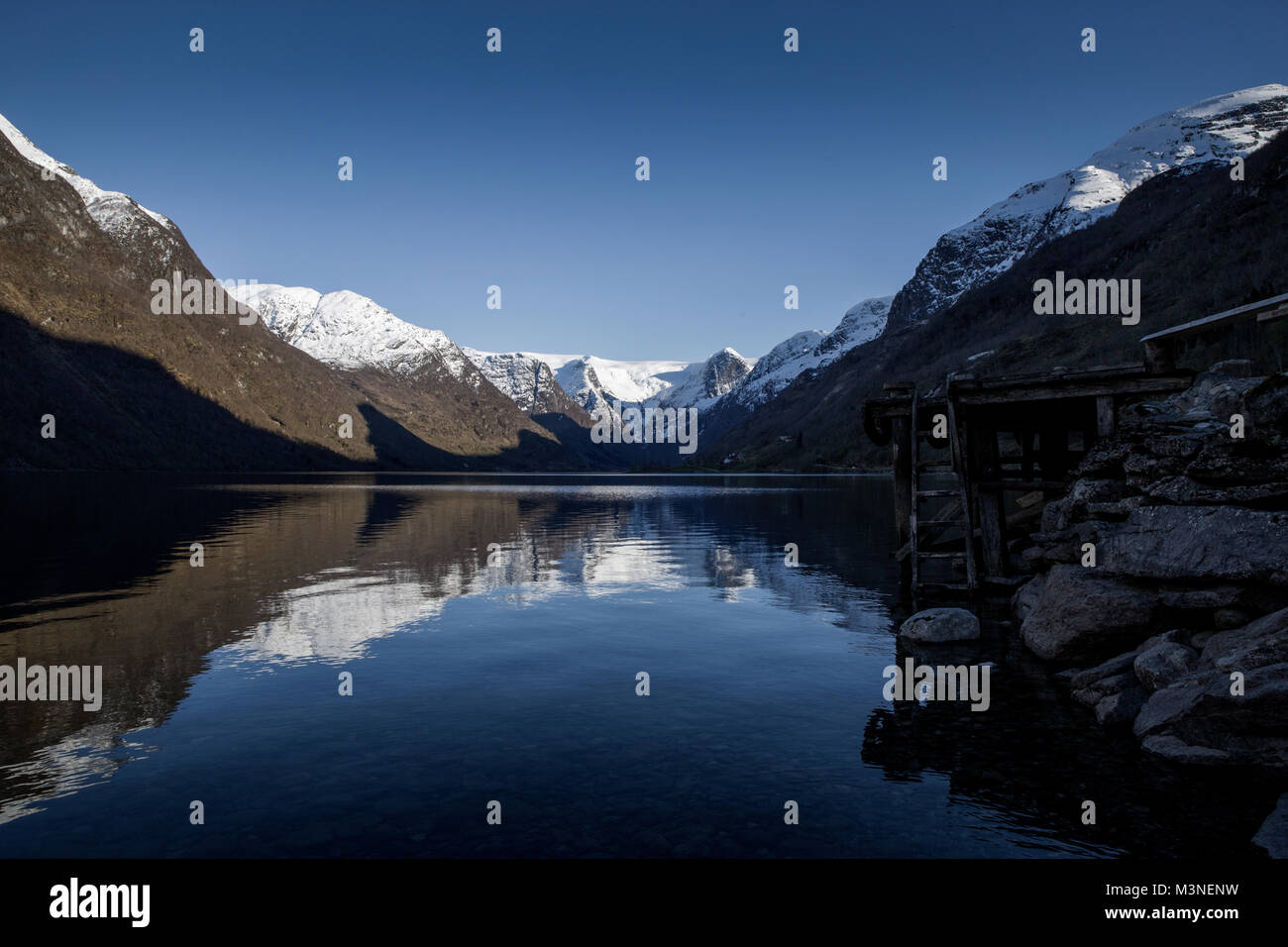 Idyllic norwegian nature Stock Photo - Alamy