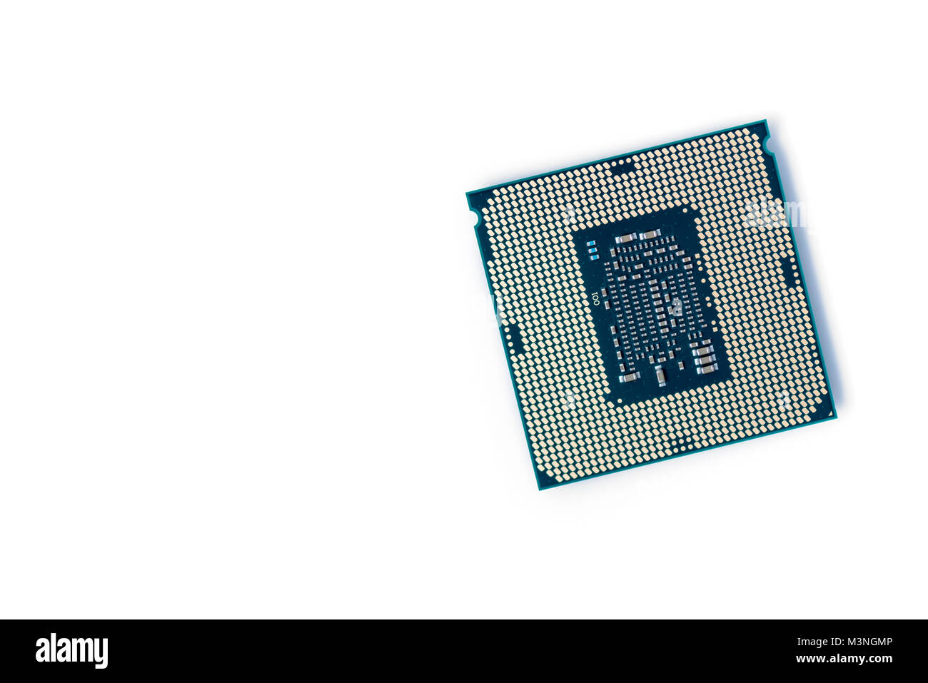 Computer CPU processor on white background Stock Photo - Alamy