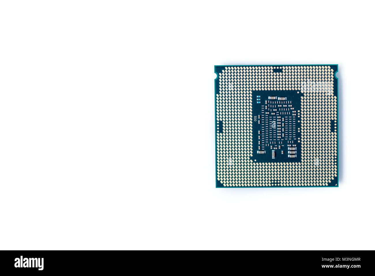 Computer CPU processor on white background Stock Photo - Alamy
