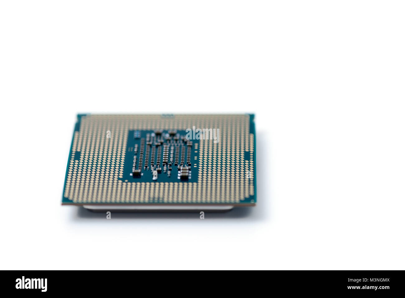 Computer CPU processor on white background Stock Photo - Alamy