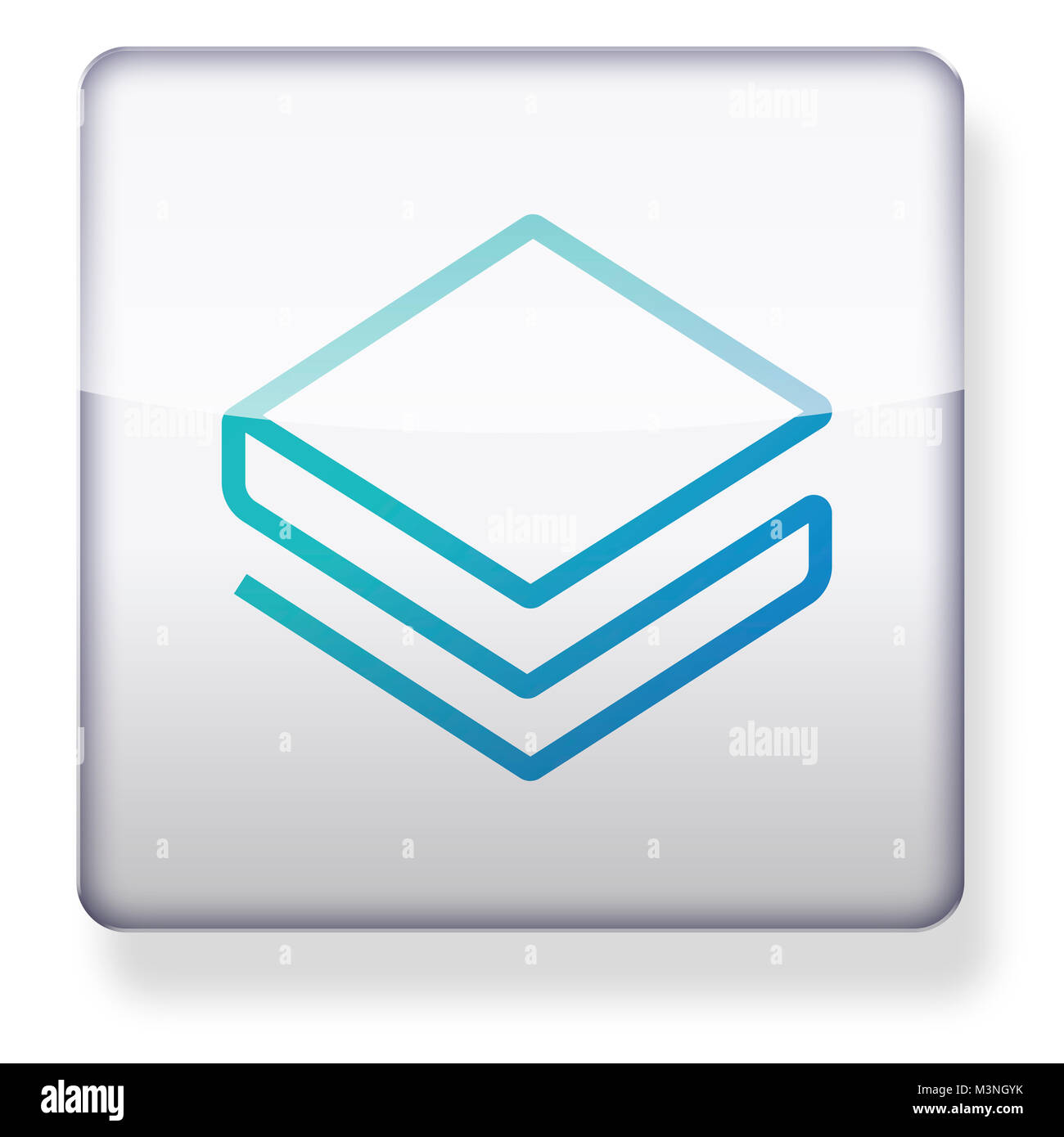 Stratis cryptocurrency STRAT logo as an app icon. Clipping path ...