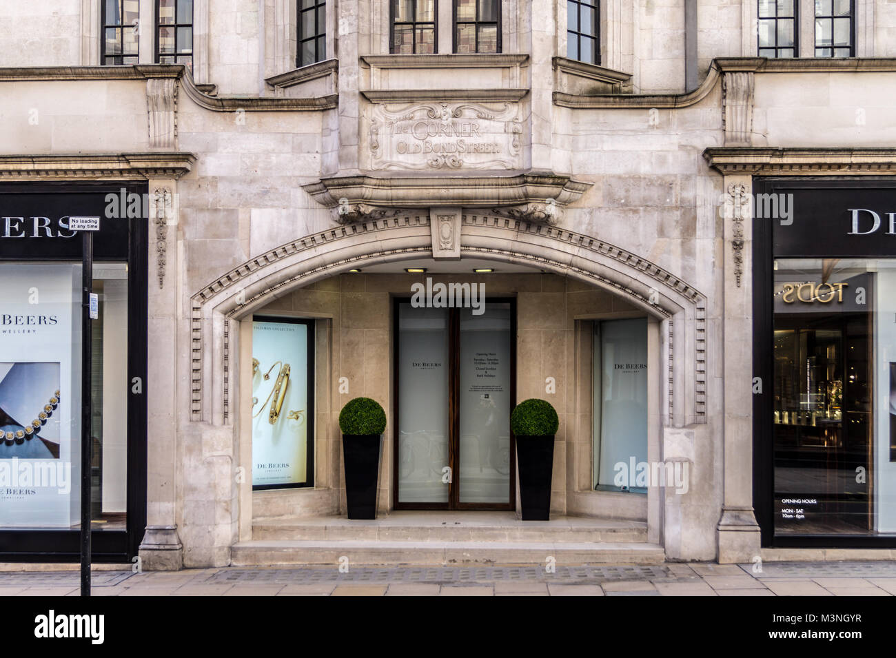 De Beers jewellers, Old Bond Street, London, England. Building "The ...