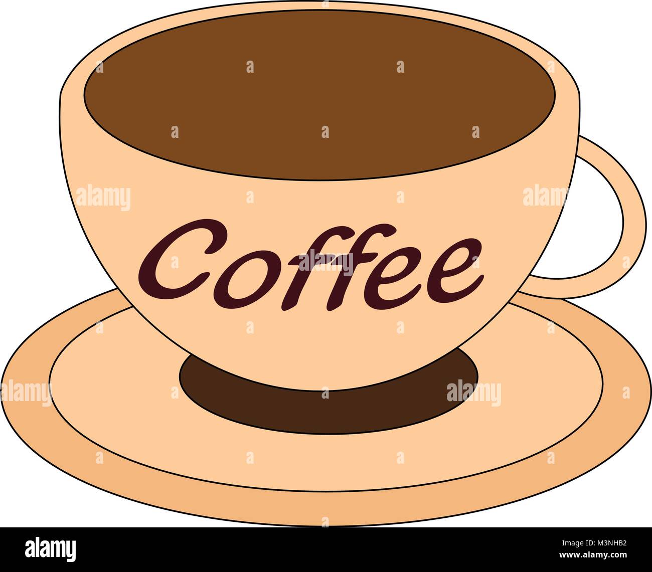 Drink cold coffee ice Stock Vector Images - Alamy