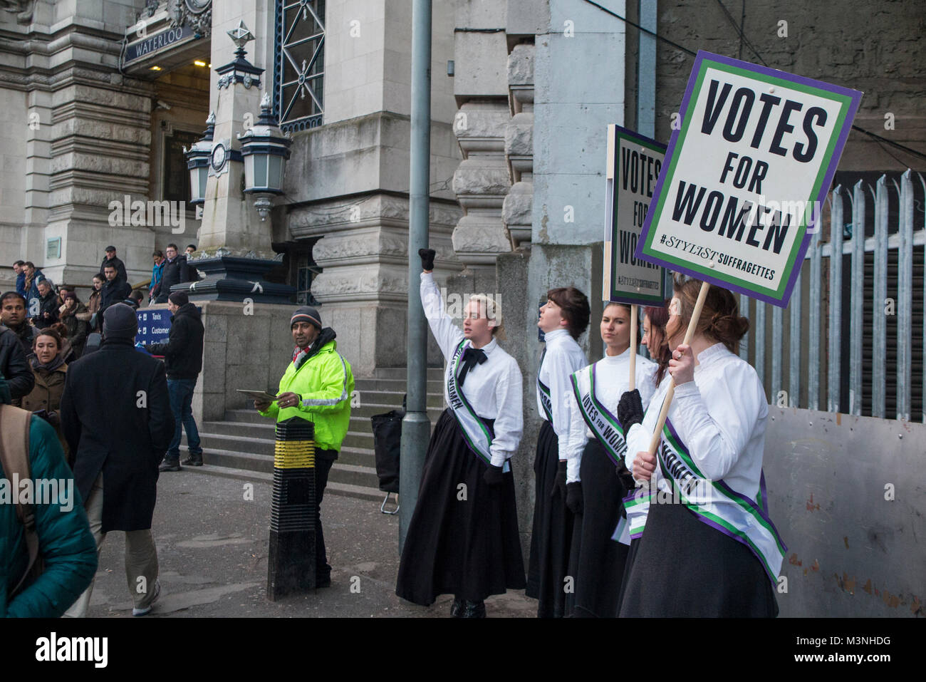 Suffragette Demonstration In London High Resolution Stock Photography ...