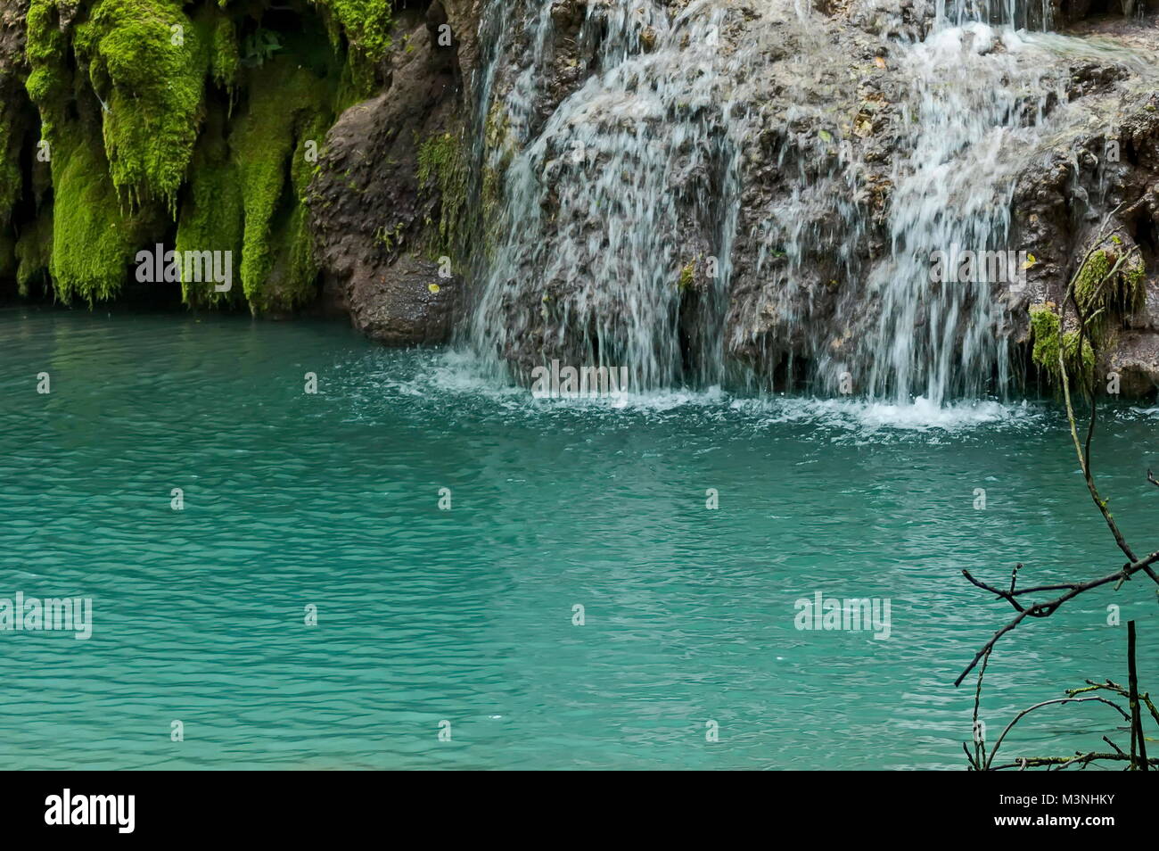 Part of the Krushuna waterfall cascade of river Proinovska near village ...