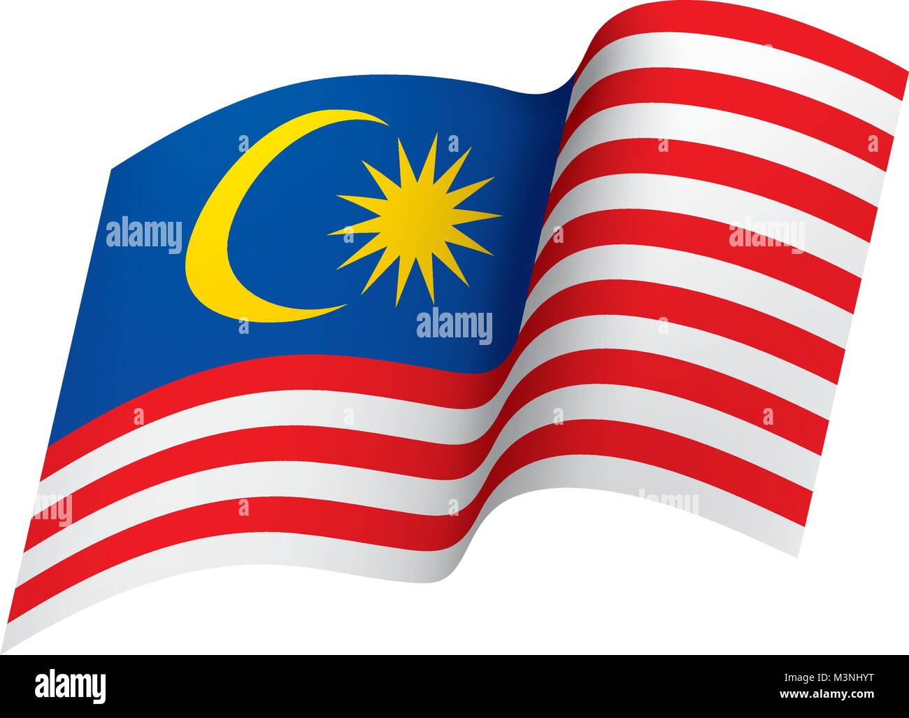 Malaysia flag, vector illustration Stock Vector Image & Art - Alamy