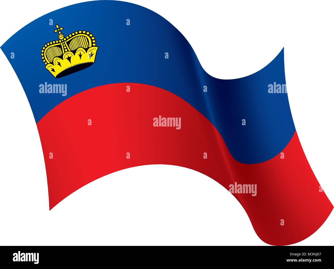 liechtenstein flag, vector illustration Stock Vector Image & Art - Alamy