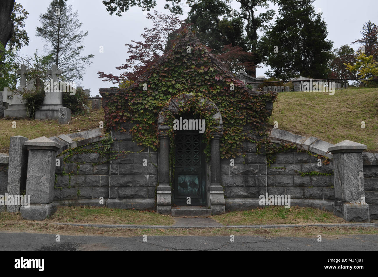Abandoned and Forgotten Mausoleum in a Cemetery Stock Photo - Alamy