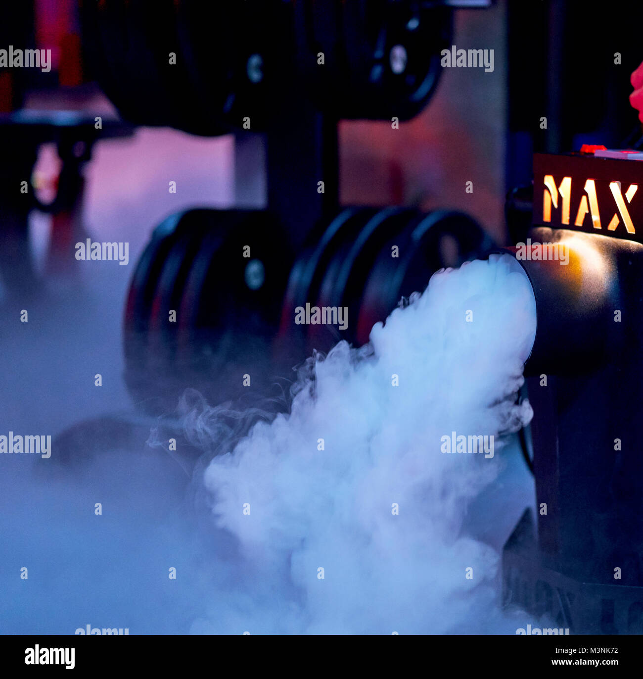 smoke from the chimney in the gym Stock Photo - Alamy