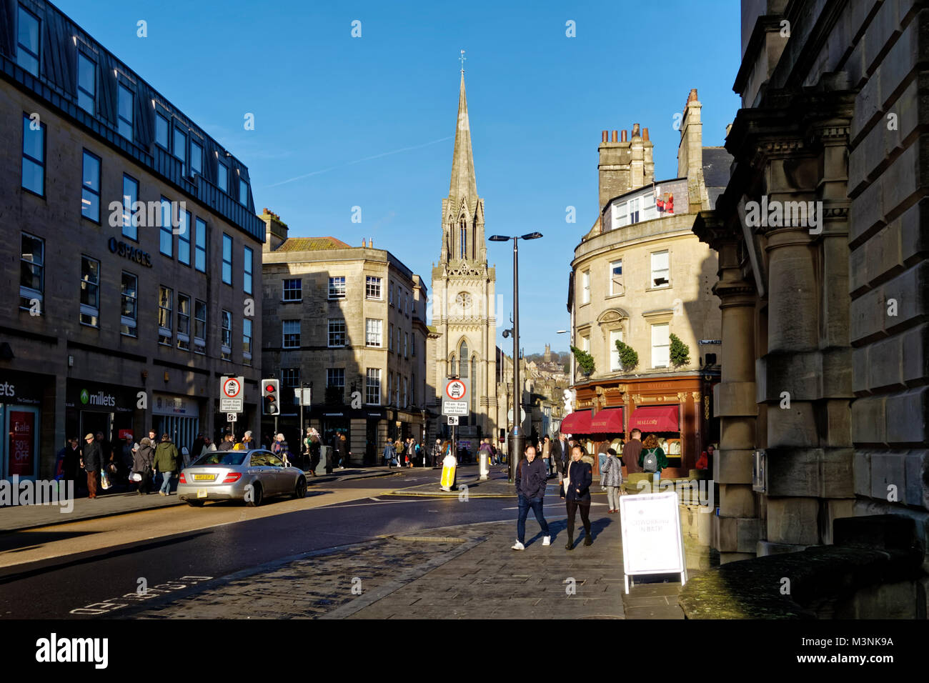 High Street Street Somerset England Stock Photos & High Street Street ...