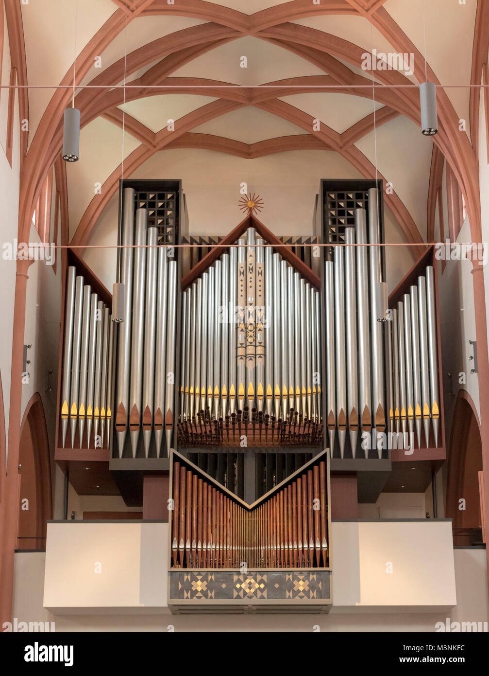 The organ, Stadtkirche, town church of Bayreuth, Bavaria, Germany Stock ...