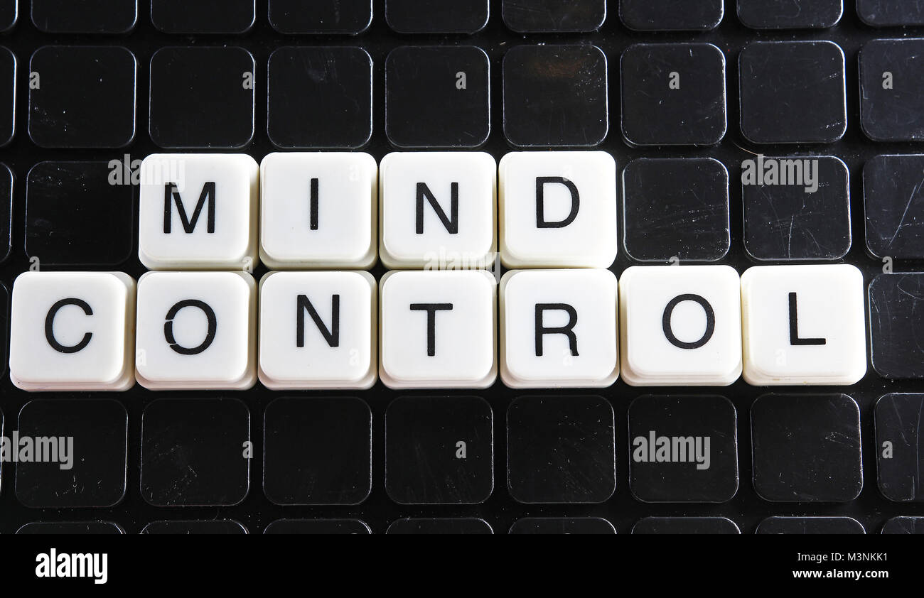 Mind control text word title caption label cover backdrop background ...