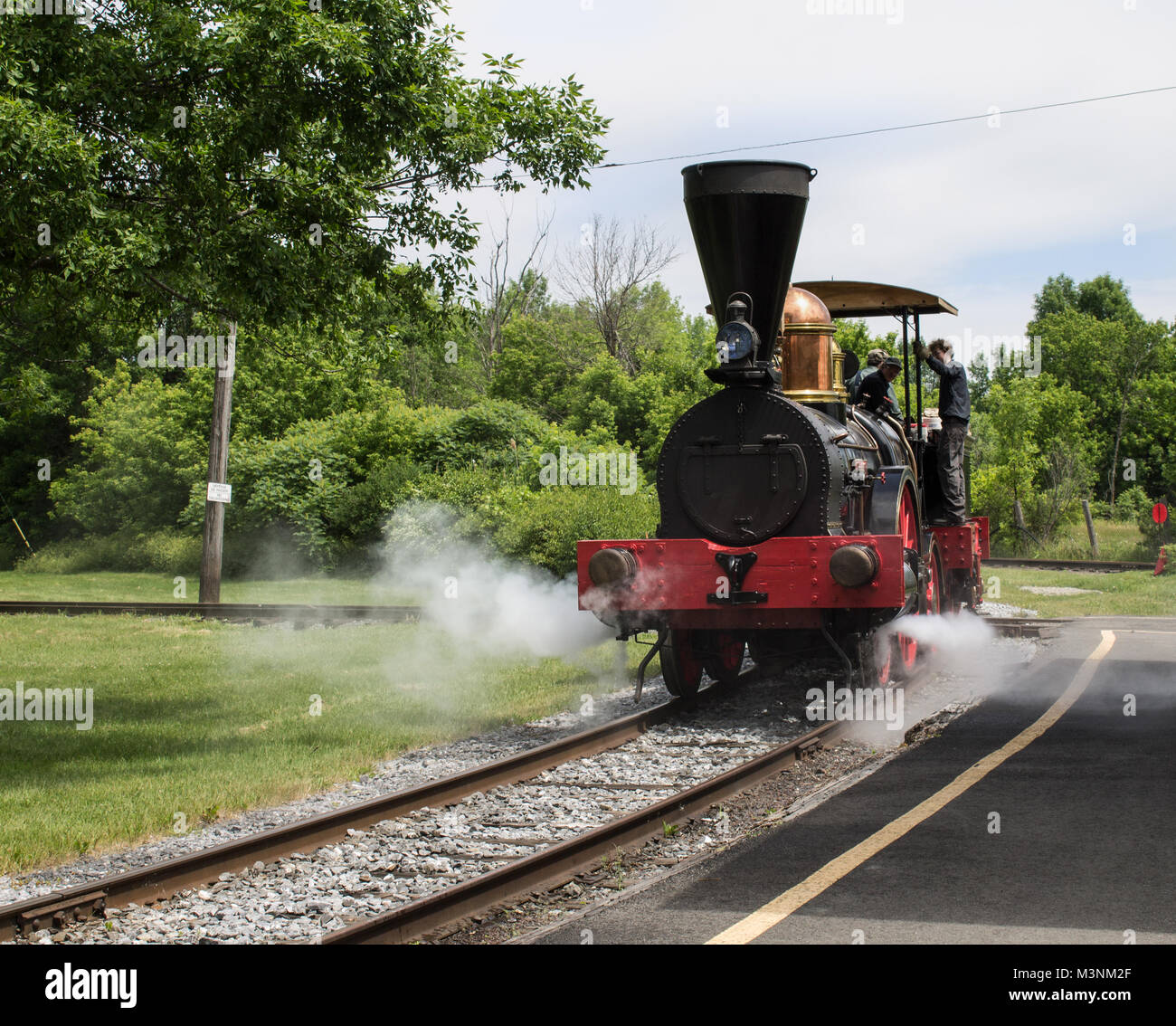 Old train in Canadian Railway Museum Stock Photo - Alamy