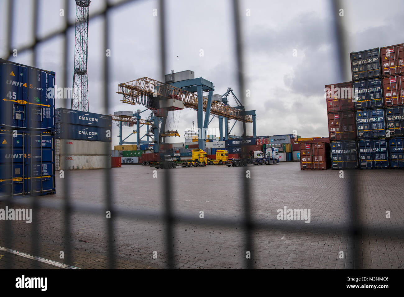 Port of Belfast Stock Photo - Alamy
