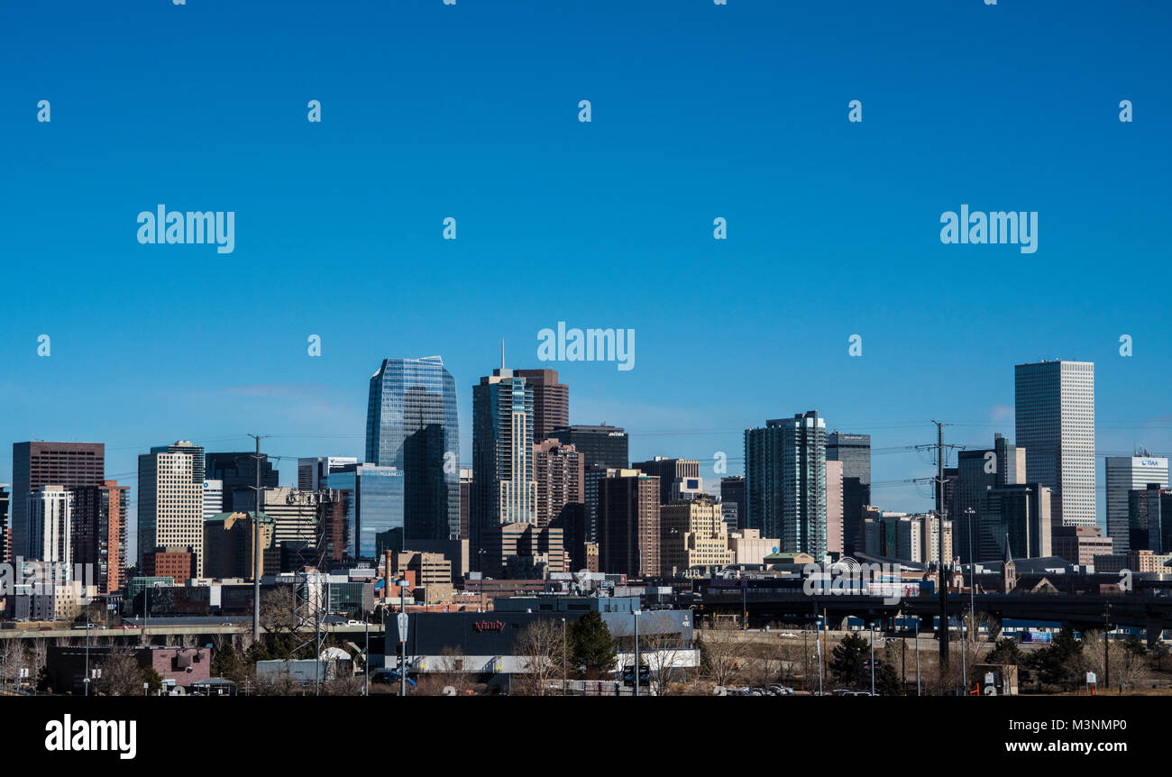 Denver Colorado Skyline USA Stock Photo - Alamy