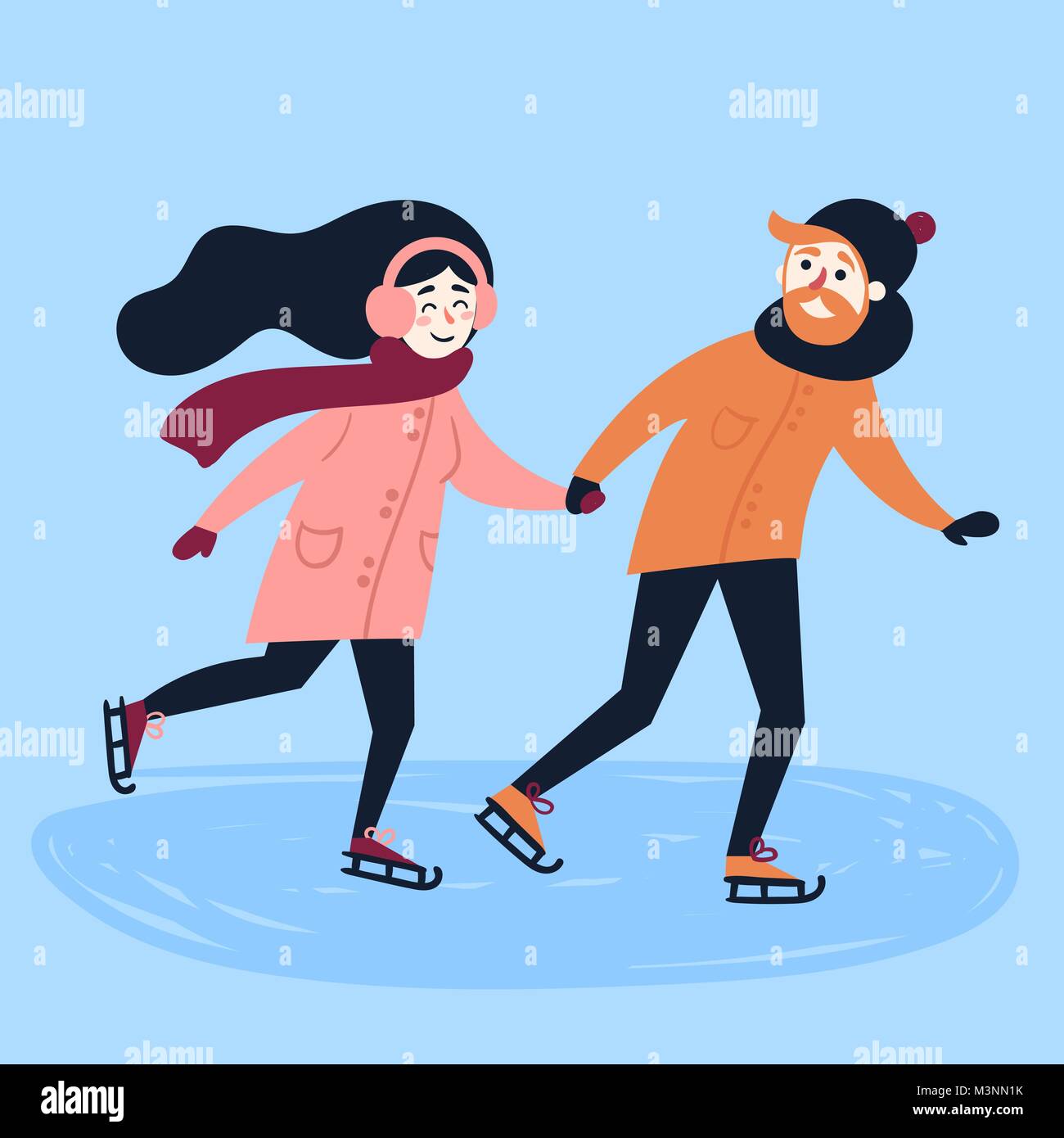 Figure skater couple hi-res stock photography and images - Alamy
