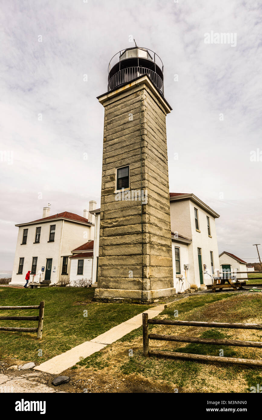 Beavertail Lighthouse Jamestown, Rhode Island, USA Stock Photo - Alamy