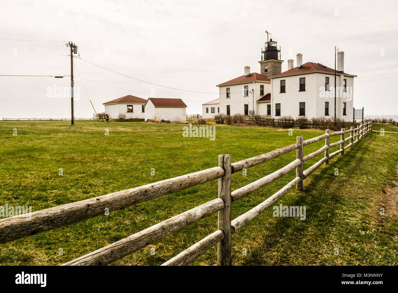Beavertail Lighthouse Jamestown, Rhode Island, USA Stock Photo - Alamy