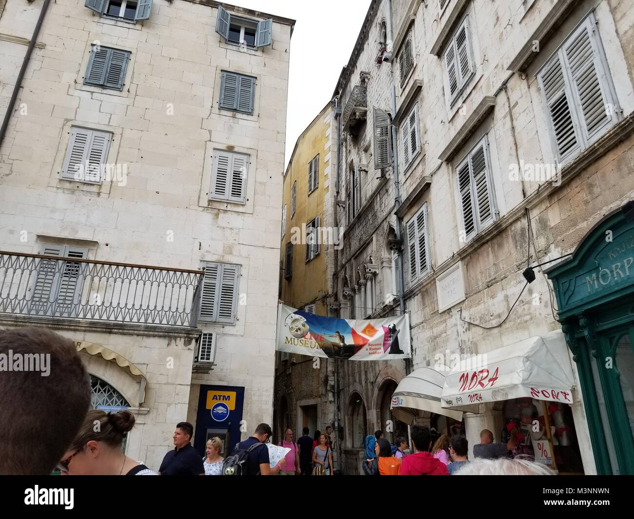 Old buildings and alley in Split, Croatia Stock Photo - Alamy