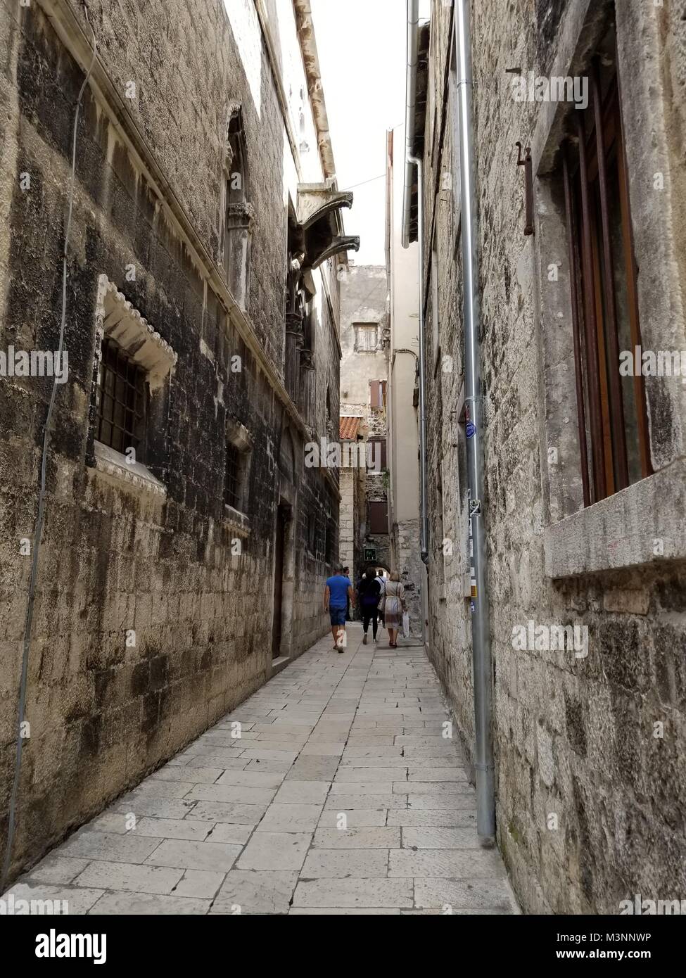 Old buildings and alley in Split, Croatia Stock Photo - Alamy