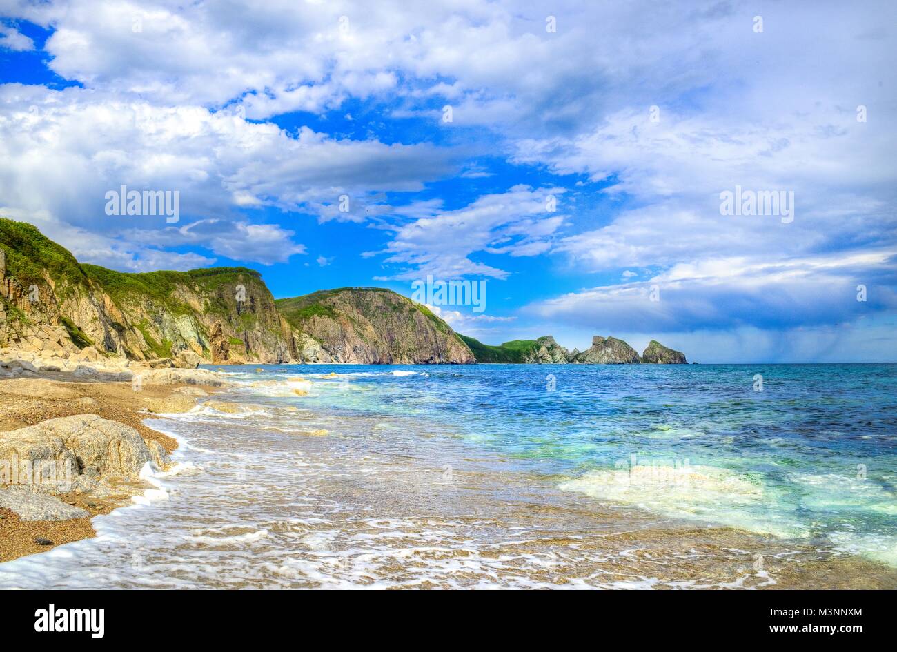 The Pacific Ocean coast - japanese sea landscape Stock Photo - Alamy