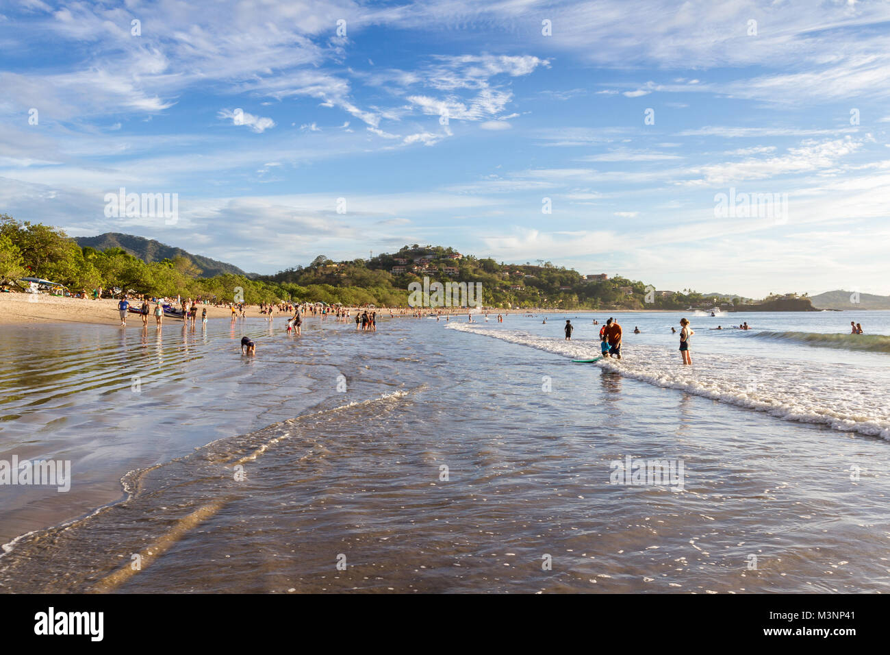 Playa Flamingo, Costa Rica - December 30: People enjoying the last days ...