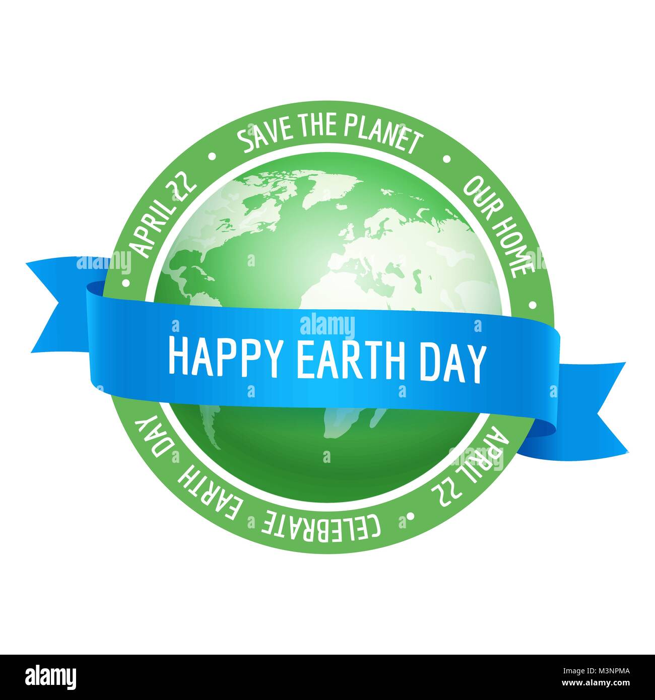 Earth globe green recycle symbol Stock Vector Images - Alamy