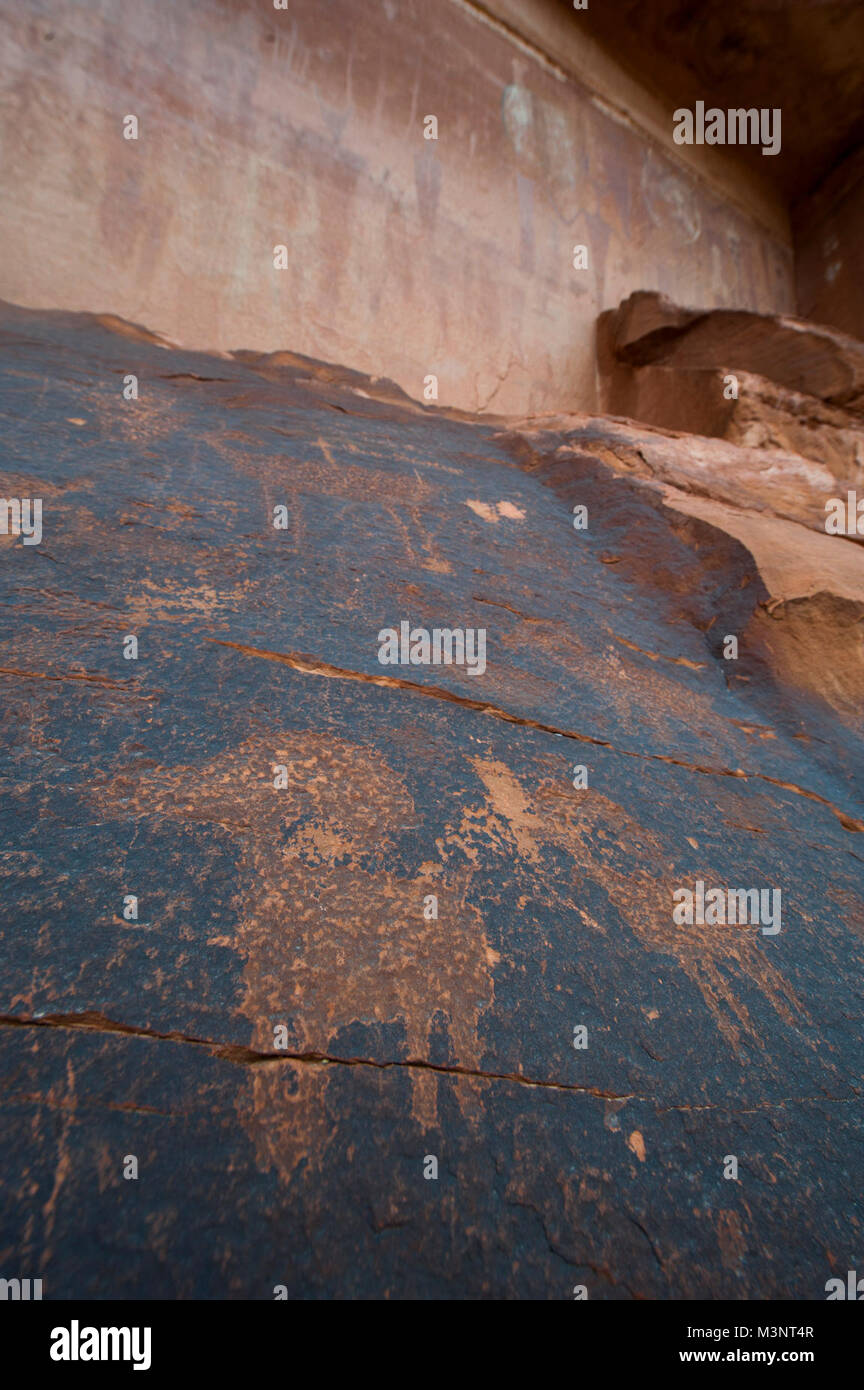 Courthouse Wash Rock Art Panel. This panel is south of the main park ...