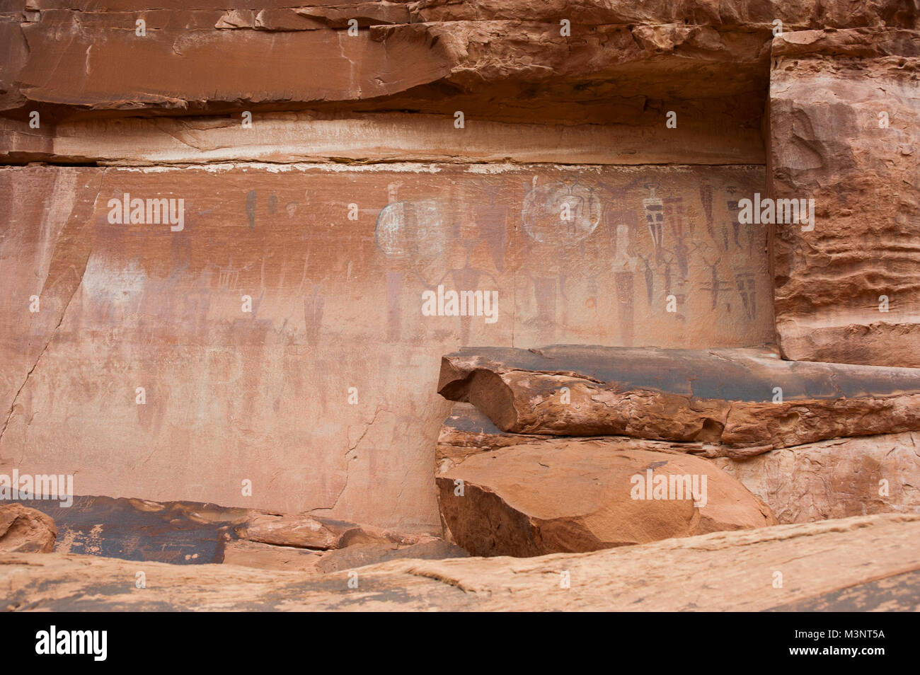 Courthouse Wash Rock Art Panel. This panel is south of the main park ...
