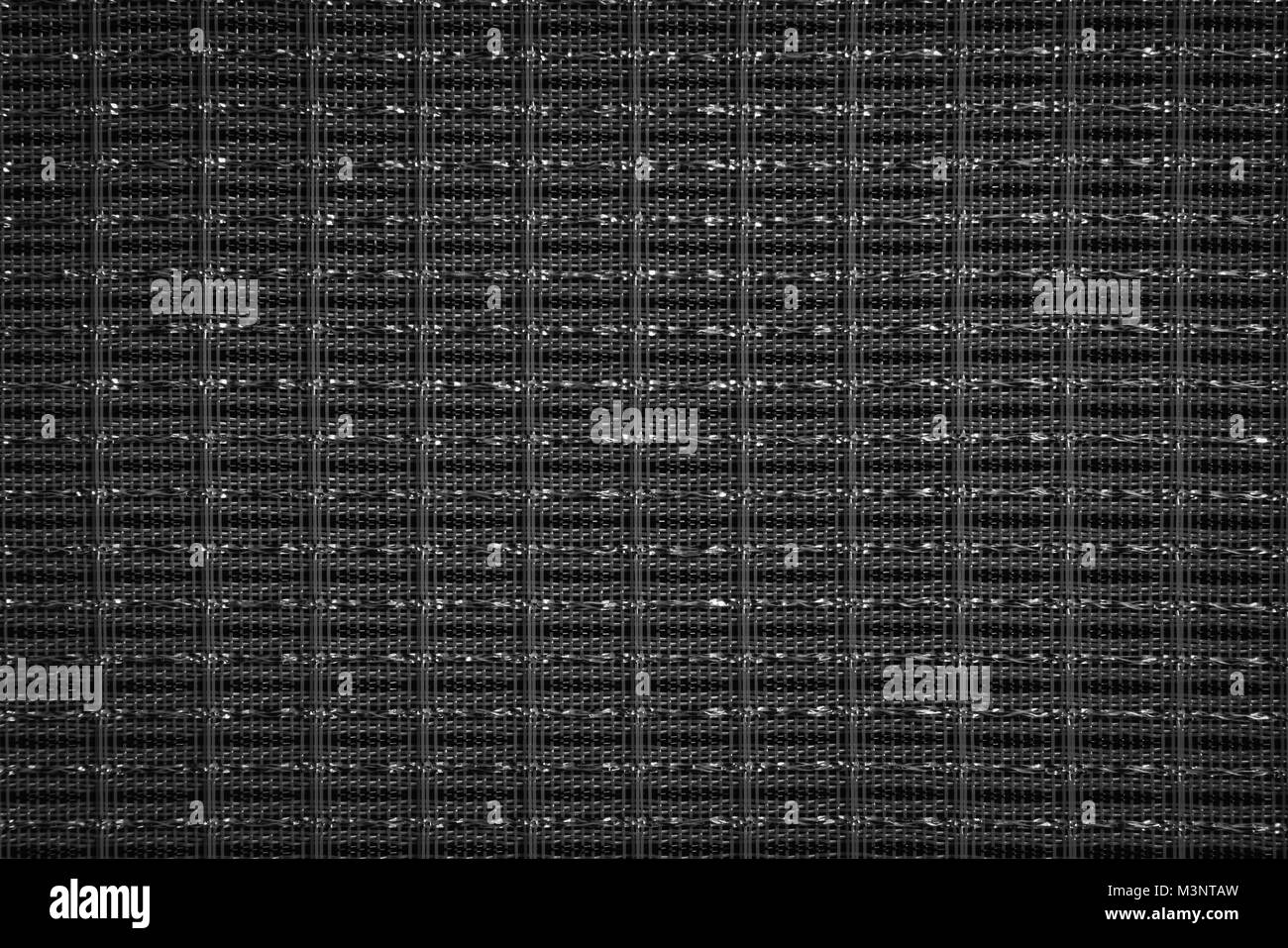 Black and white cross pattern fabric texture background Stock Photo - Alamy