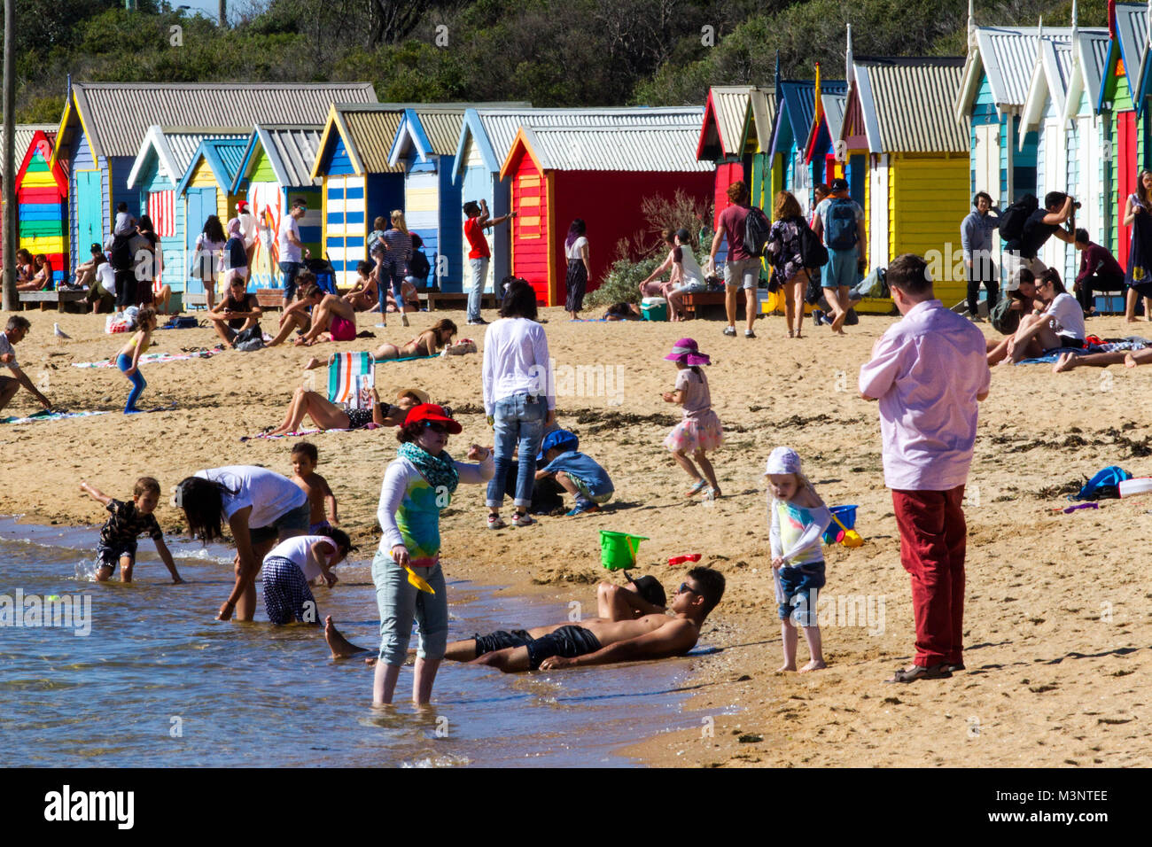 Bathing boxes Brighton beach Melbourne Australia Stock Photo - Alamy